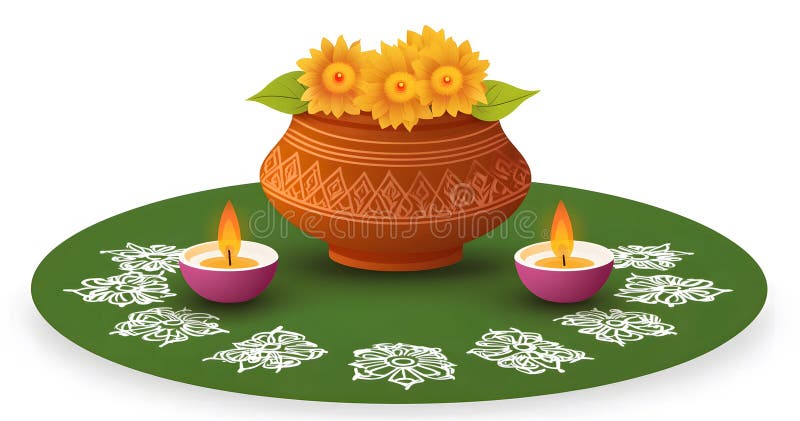 Diwali Celebration with Kalash Stock Photo - Image of hinduism, pooja ...
