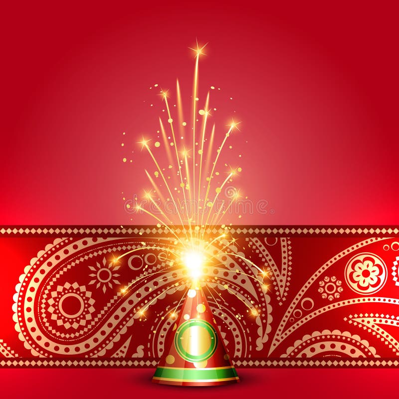 Diwali crackers stock vector. Illustration of ethnic - 34655585