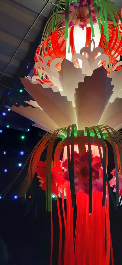 Diwali Decorations Materials Lamp Stock Image - Image of festival ...