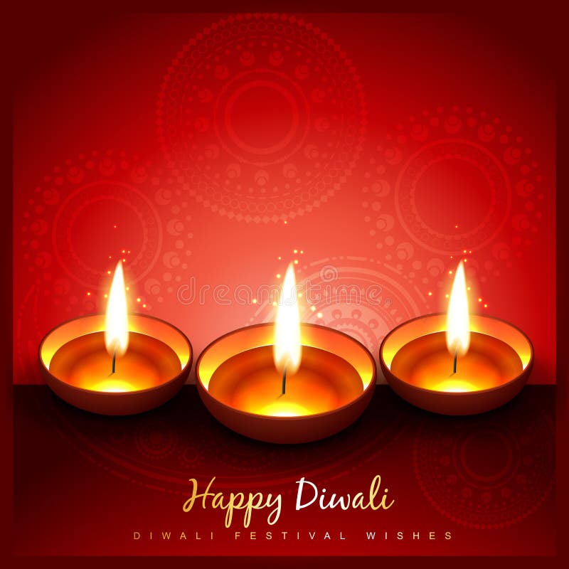 Diwali diya stock vector. Illustration of hinduism, flame - 34003545