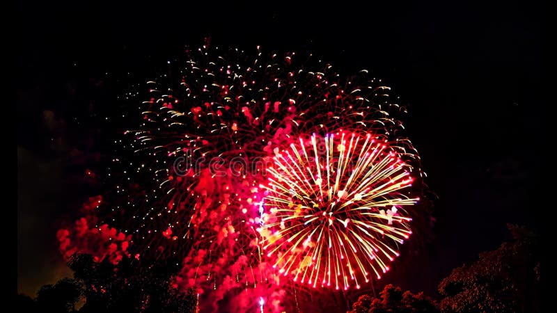 Diwali Firework Display Lighting Up the Night Sky, with Bursts of Color ...