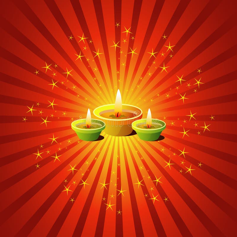 Diwali Lamps stock illustration. Illustration of light - 10640817