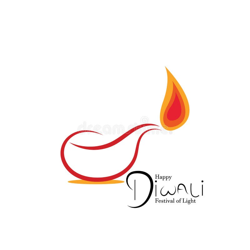 Diwali Logo and Vector Template Stock Vector - Illustration of lamp ...