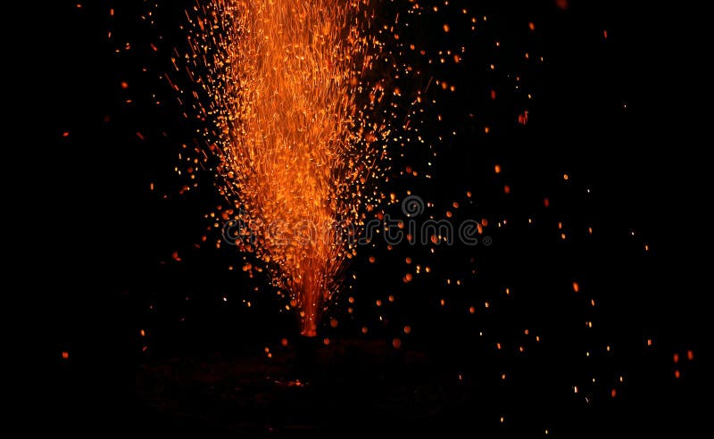 Diwali Night Fireworks with Crackers Stock Image - Image of evening ...