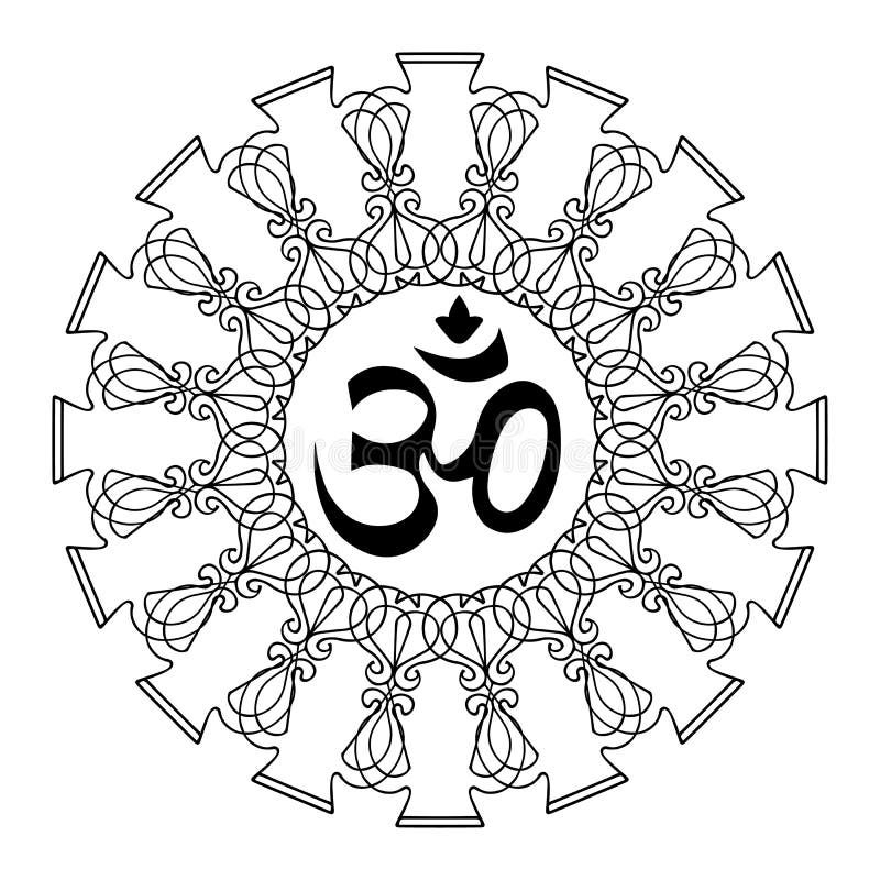 Ohm Mandala Stock Illustrations – 1,033 Ohm Mandala Stock Illustrations ...