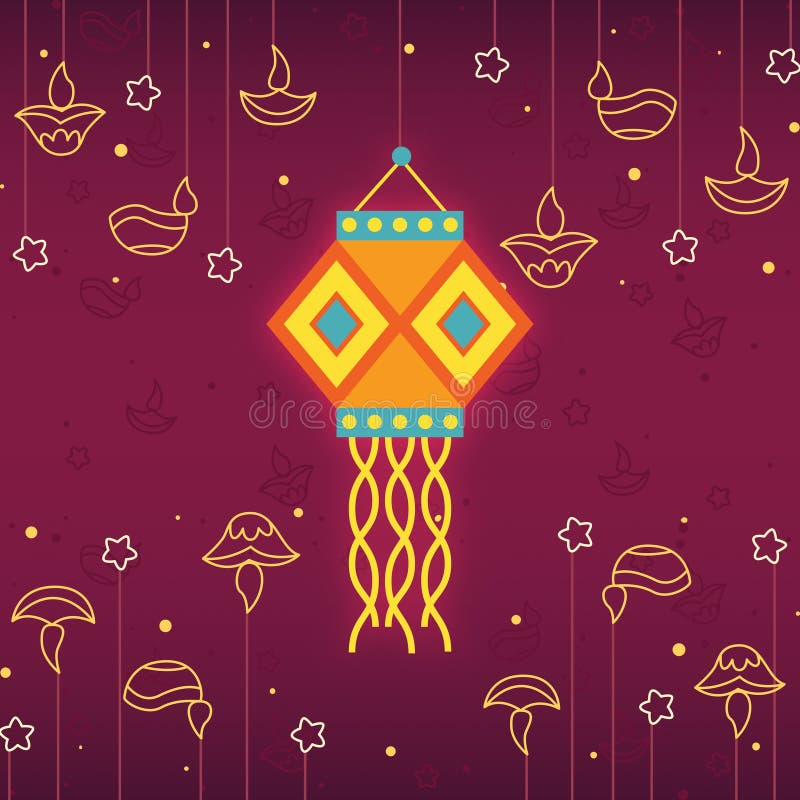 DIWALI PATTERN WALLPAPER VECTOR Stock Illustration - Illustration of ...