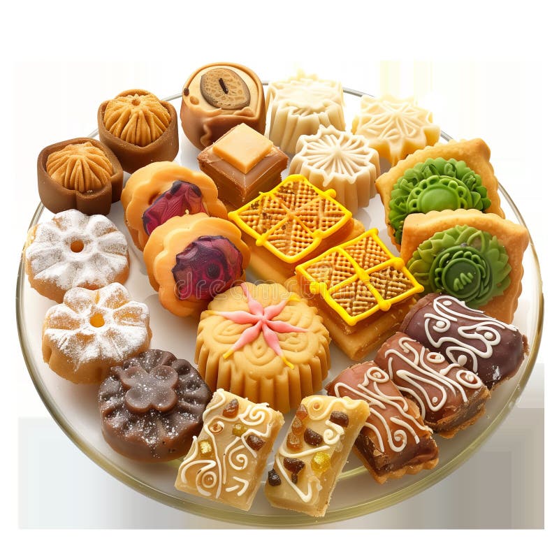 Diwali Plate of a Indian Traditional Sweets Stock Image - Image of ...