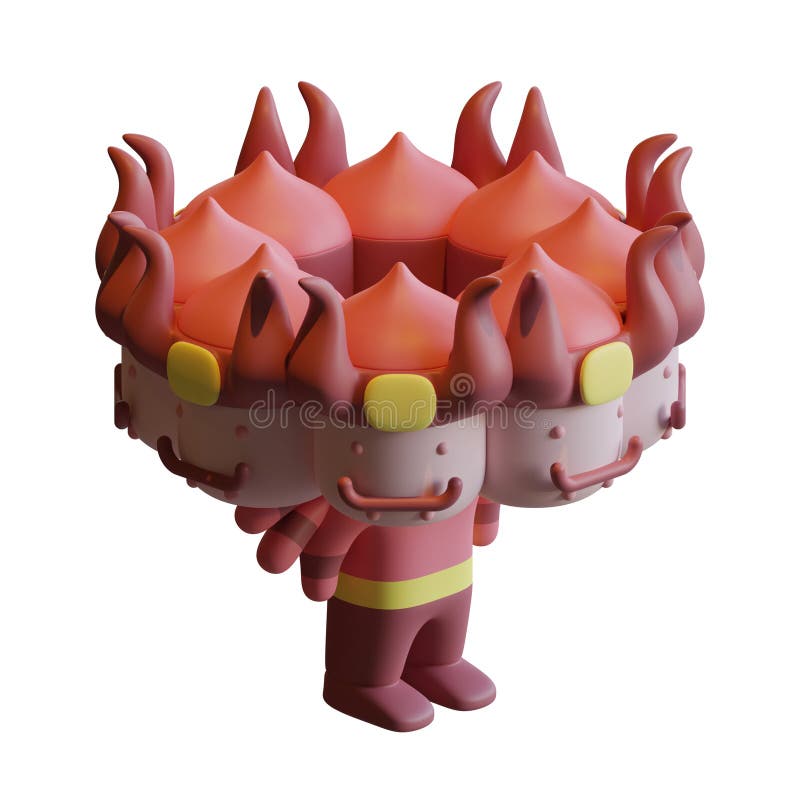 Diwali Ravana 3D Rendering Illustration Element Stock Illustration ...