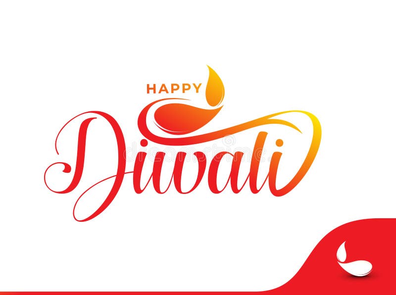 Diwali Text Abstract Poster Stock Vector - Illustration of decoration ...