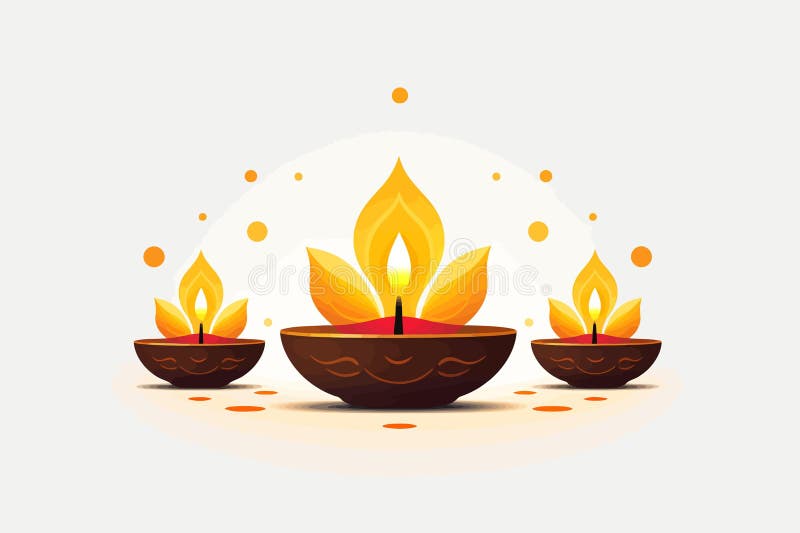 Diwali Vector Flat Minimalistic Asset Isolated Vector Style ...
