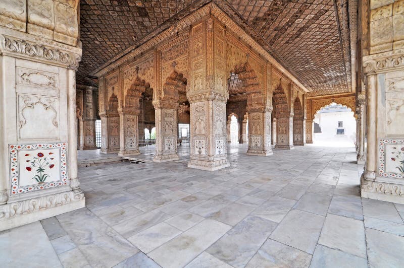 Diwan-e-Khas or Hall of Audience Red Fort Delhi Stock Photo - Image of ...