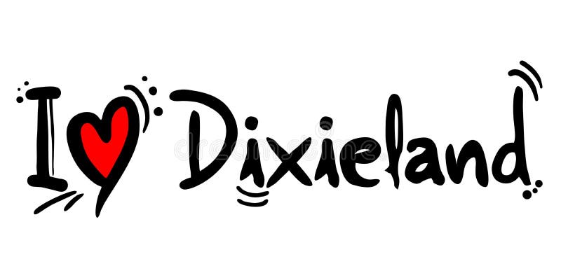 Dixieland music love stock vector. Illustration of musical - 143308240