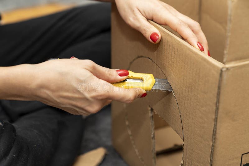 DIY Cardboard Cutting Utility Knife, Drawing Precise Circular Shapes ...