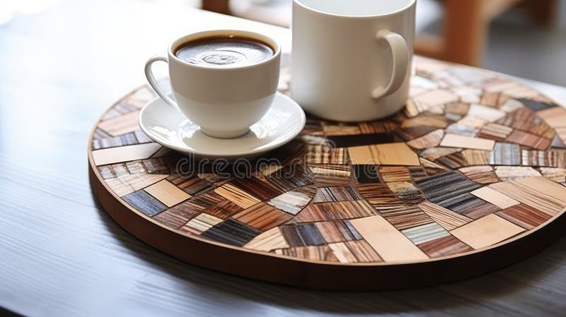 Diy coffee tile stock illustration. Illustration of tile - 373999408