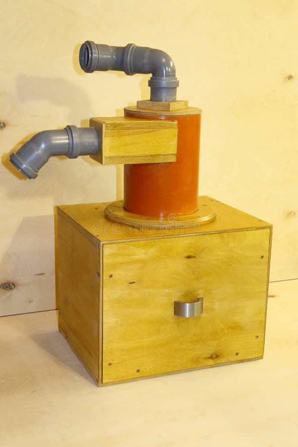 DIY Cyclone Separator with Dust Drawer Stock Image - Image of connected ...