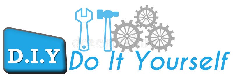 DIY - Do it Yourself stock illustration. Illustration of learning ...