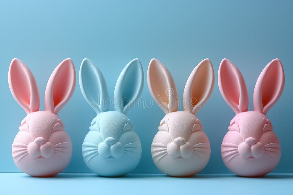 Diy for Easter. Handmade Easter Figures Figures in Pastel Color Stock ...