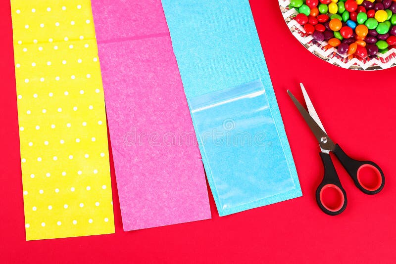 Diy Easter Wrapping Package Sweets in a Bag with a Cut Out Bunny ...