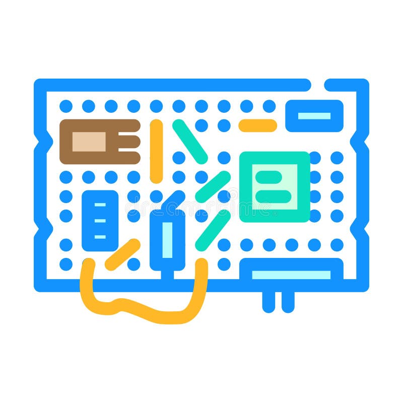 Diy Electronics Tech Enthusiast Color Icon Vector Illustration Stock ...