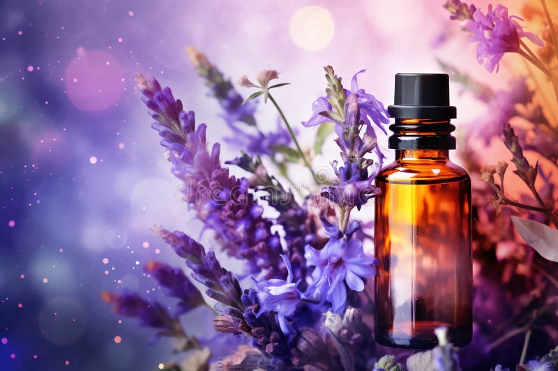 DIY Essential Oil Blending Self Care Background Stock Illustration ...