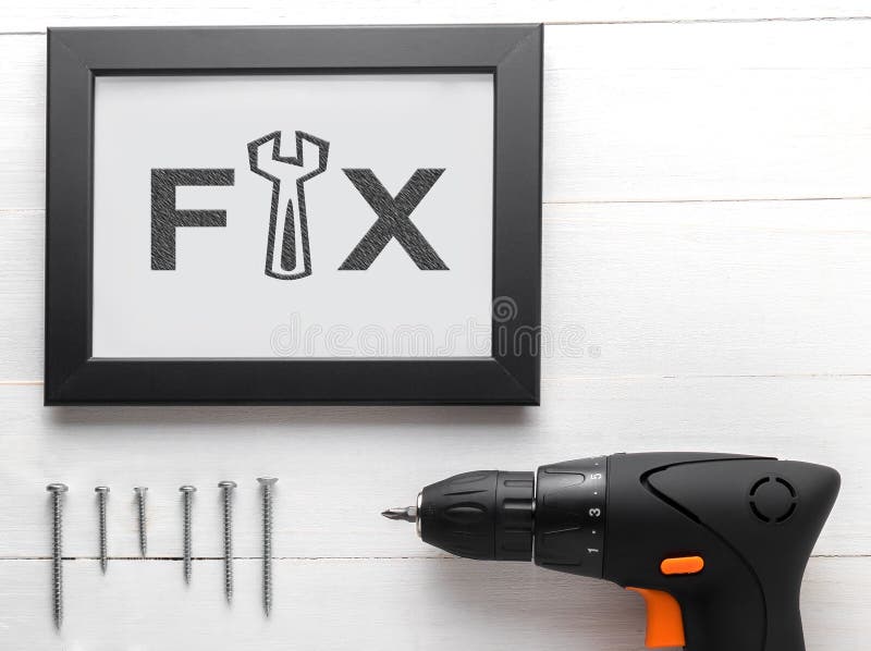 DIY Fixing Tool for Home Decoration. Stock Photo - Image of carpenter ...