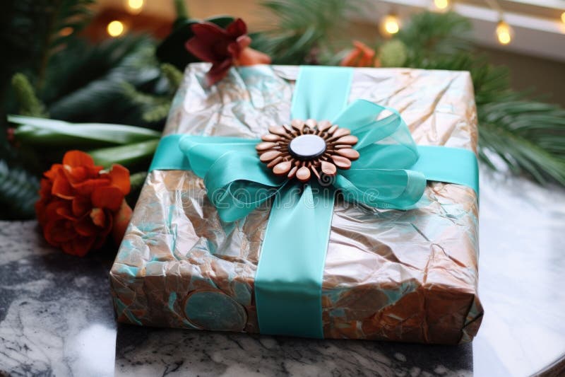 Diy Gift Wrapping with Recycled Items Stock Illustration - Illustration ...
