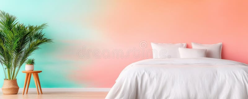 DIY Gradient Wall Painting Achieve a Stunning Modern Bedroom with Soft ...