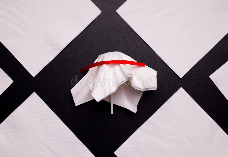 DIY Halloween Candy Ghost Step by Step. Image Three. Wrap the Candy and ...