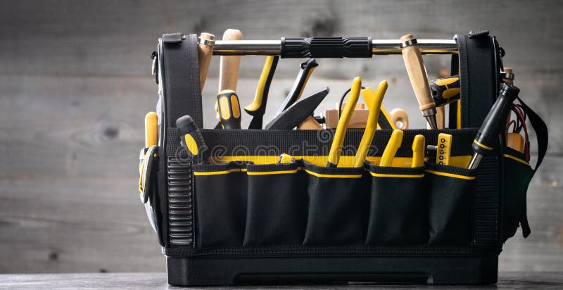 DIY Handyman Toolkit. Carpenter Hardware Stock Photo - Image of ...