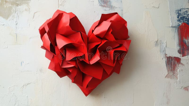 Diy Heart Greeting.Generative AI Illustration Stock Illustration ...