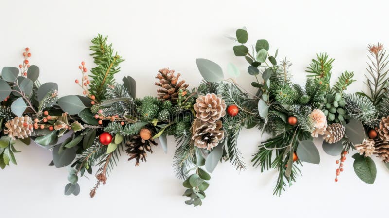 DIY Holiday Garland Exchange Stock Image - Image of family, materials ...
