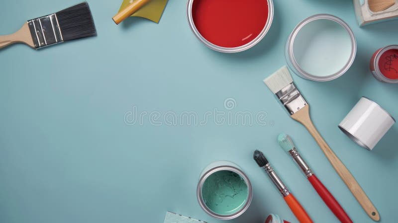 DIY Home Projects: Clean Icons of Tools, Paint Cans, and Home ...