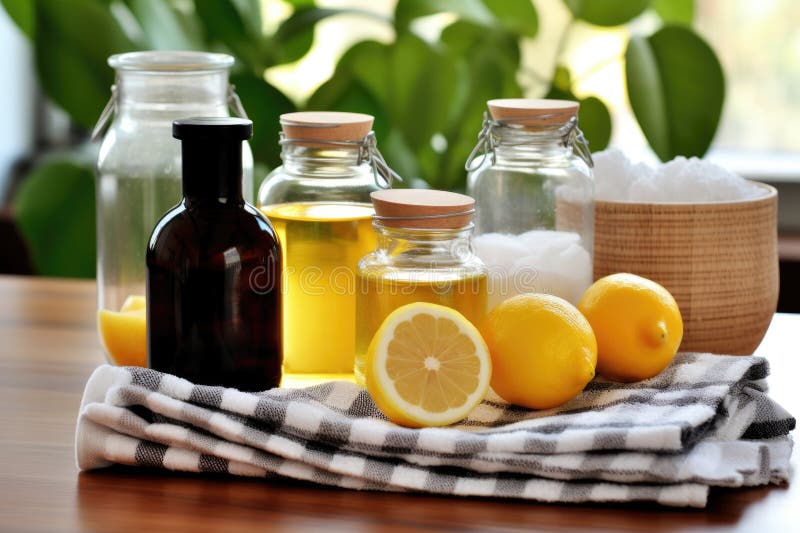 Diy Homemade Cleaning Solution for Various Surfaces Stock Illustration ...