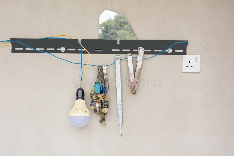 DIY Household Things on a Wall, Sundry, Handyman Stuff Stock Photo ...