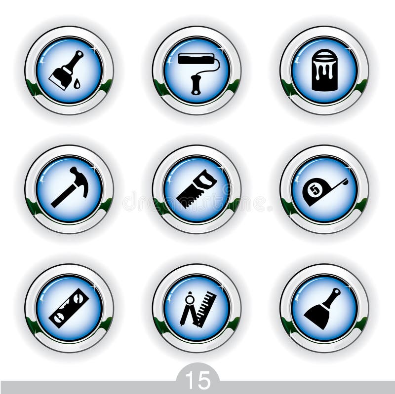 Diy icons stock illustration. Illustration of renovation - 14137376