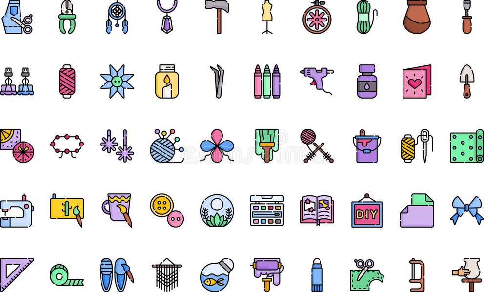 Diy Icons High-Quality Vector Icons Collection with Editable Stroke ...