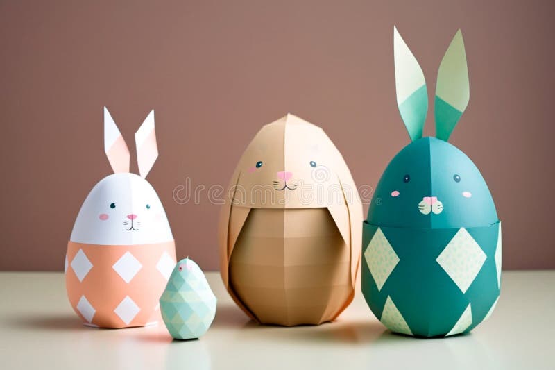 DIY Idea for Covering Easter Eggs with Bunny Paper. Simple Easter Idea ...