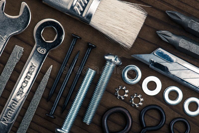 DIY image.a lot of tools stock image. Image of renovation - 75605153