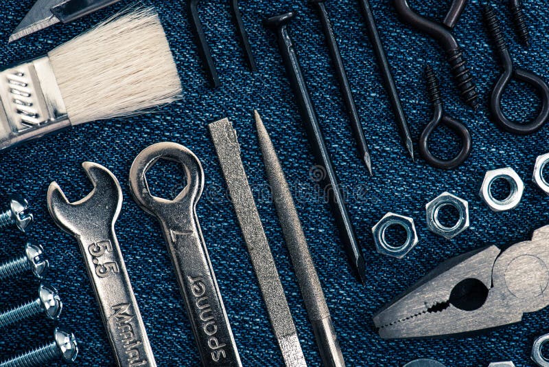 DIY image.a lot of tools stock image. Image of layout - 75605169