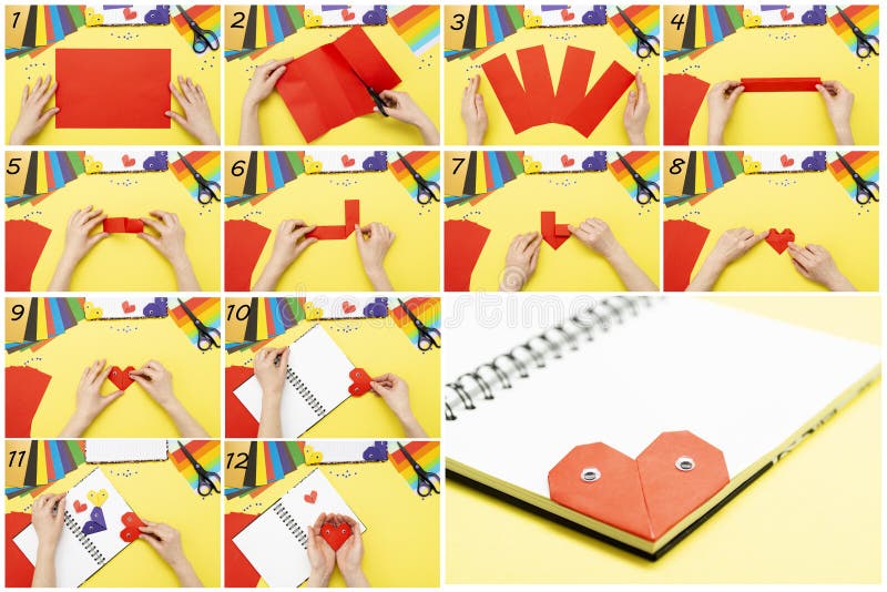 DIY Instruction. Step by Step Guide Stock Photo - Image of book ...