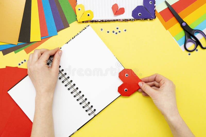 DIY Instruction. Step by Step Guide Stock Photo - Image of craft ...