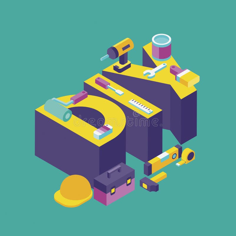 Isometric Hardware Tools Stock Illustrations – 661 Isometric Hardware ...