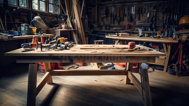 Diy messy table stock illustration. Illustration of generated - 374088095