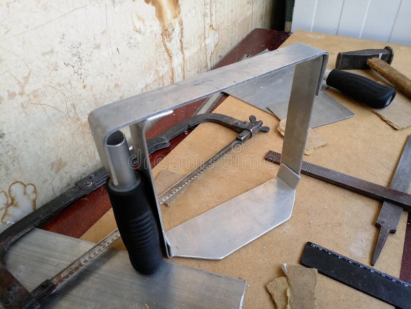 DIY Metal Construction at Home Stock Photo - Image of industrial, power ...