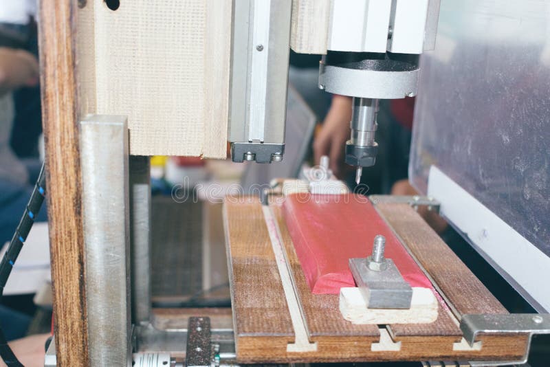 DIY Mini CNC Machine for 3D Carving. Process of 3D Cutting, Machining ...