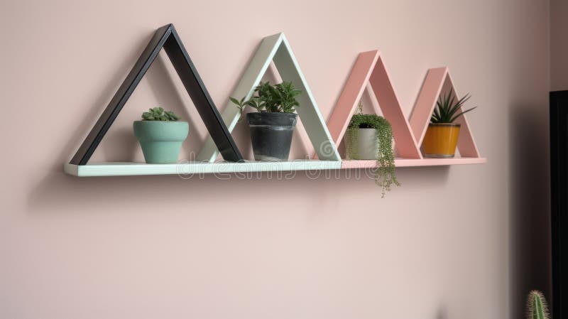 Diy Minimalist 1980s Shelf stock illustration. Illustration of table ...