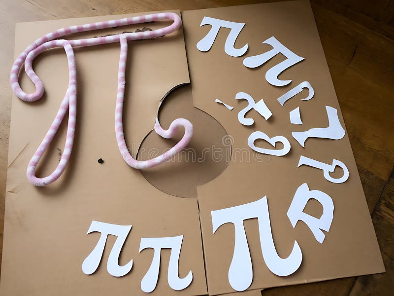 DIY Pi Day Craft Ideas Featuring Cut-out ? Symbols and Numbers Stock ... DIY Pi Day Craft Ideas Featuring Cut-out ? Symbols and Numbers Stock ...