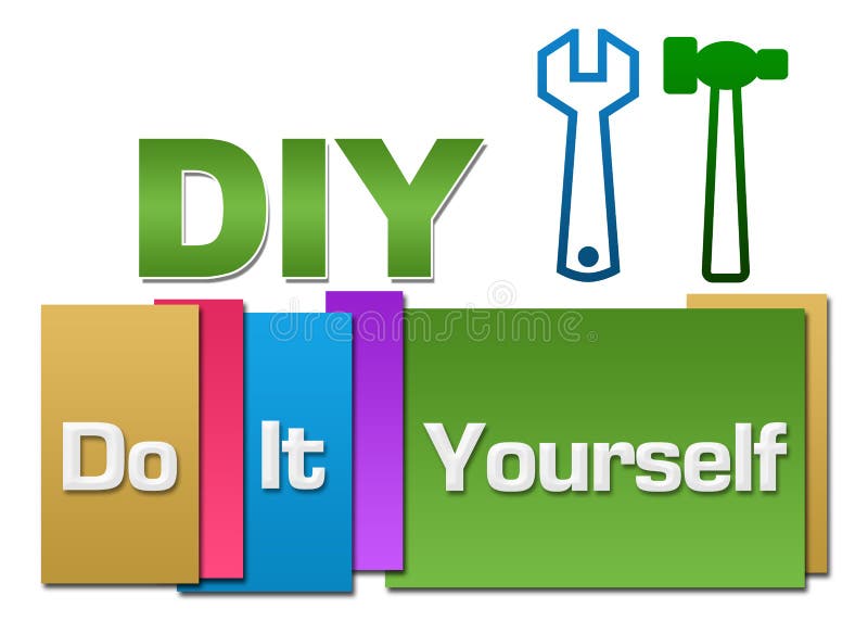 DIY Professional Colorful stock illustration. Illustration of learning ...