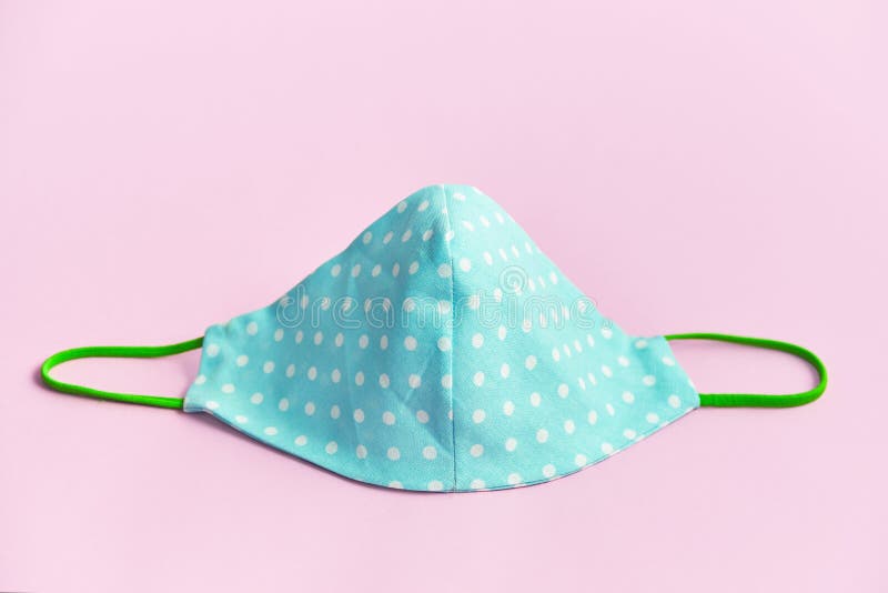 Diy Reusable Face Masks for Viruses. Pink Background Stock Image ...