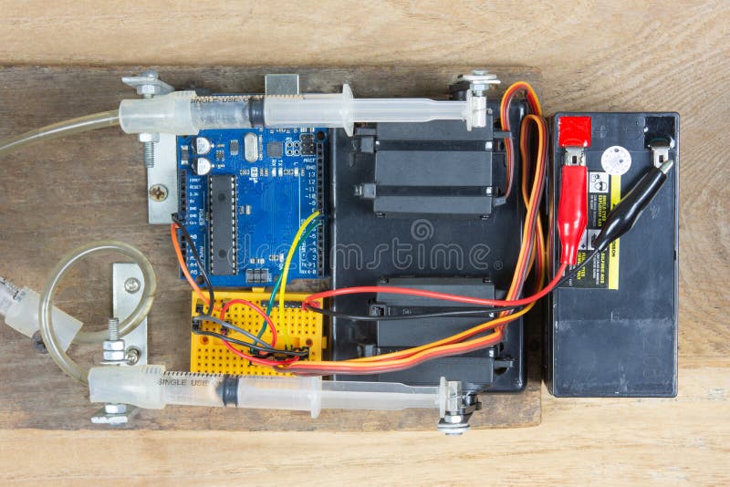 DIY Robot and Electronic Board for Control System Stock Image - Image ...